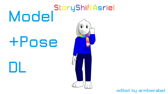 MMD Storyshift Asriel (Model+pose DL) by armteeratad on DeviantArt