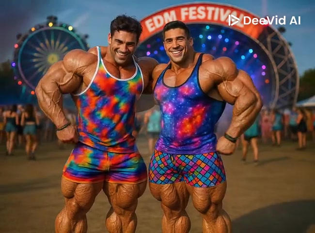 EDM Festival Flex by lovehugemuscles on DeviantArt