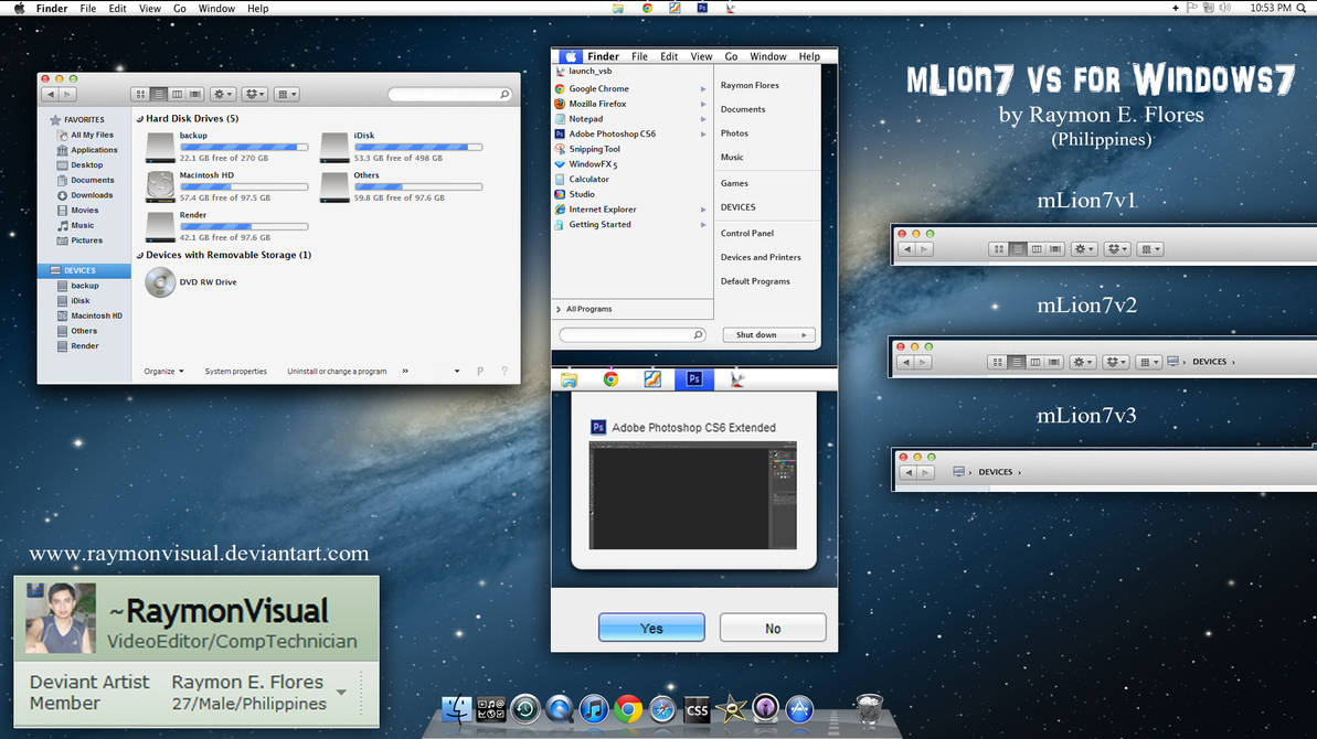 mLion7 for windows7 updated2 by RaymonVisual on DeviantArt