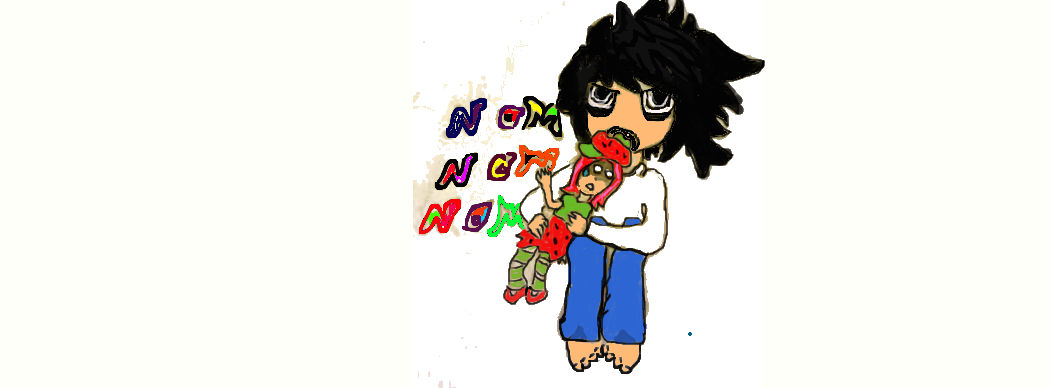 Lawliet eating strawberry shortcake. ^_-. by ArtsyLolita on DeviantArt