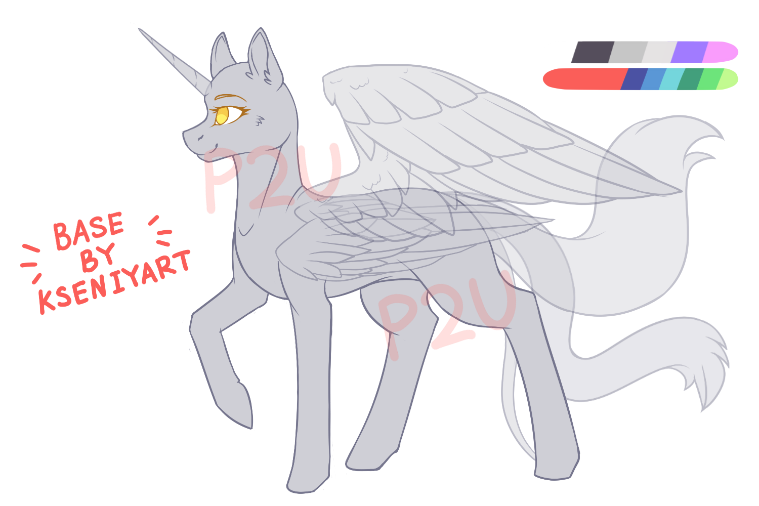 MLP Base [P2U] by hazepages on DeviantArt