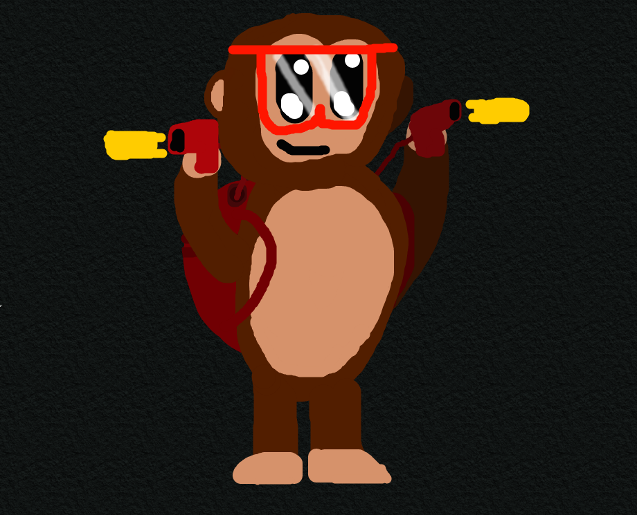 Glue Gunner Monkey (BTD4) by ItsECM on DeviantArt