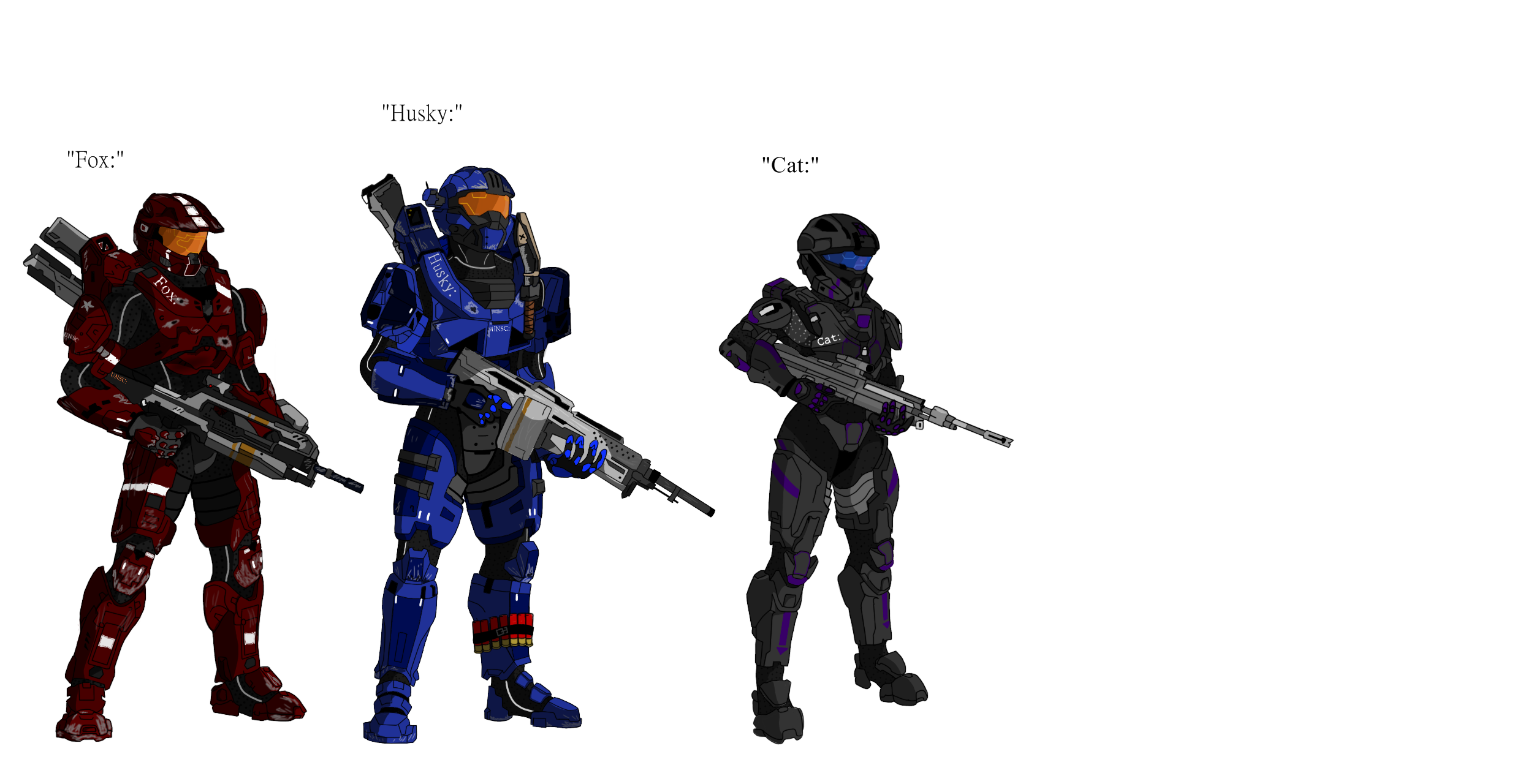 Halo - Fireteam PACK -wip by White-fox77 on DeviantArt