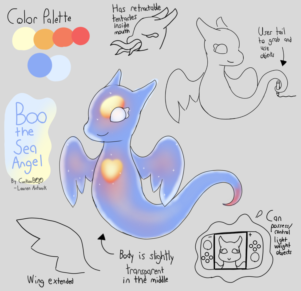 Boo the Sea Angel Ref Sheet by CuckooBoo on DeviantArt
