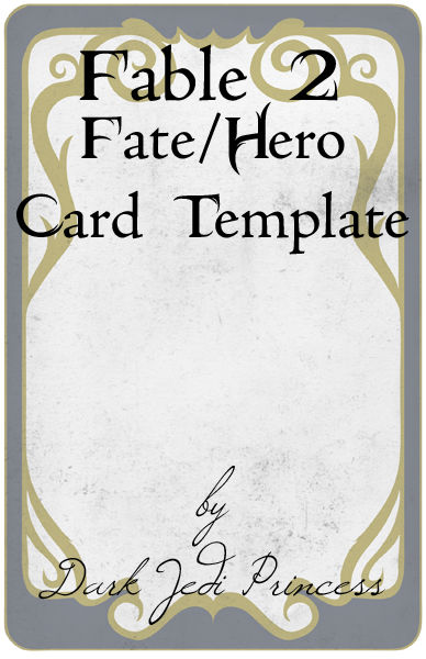 Fable II Fate Card Template by DarkJediPrincess on DeviantArt