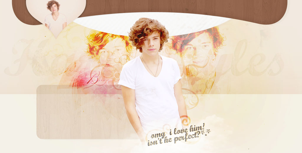 Harry Styles PSD header by ChocolateCream-Betty on DeviantArt