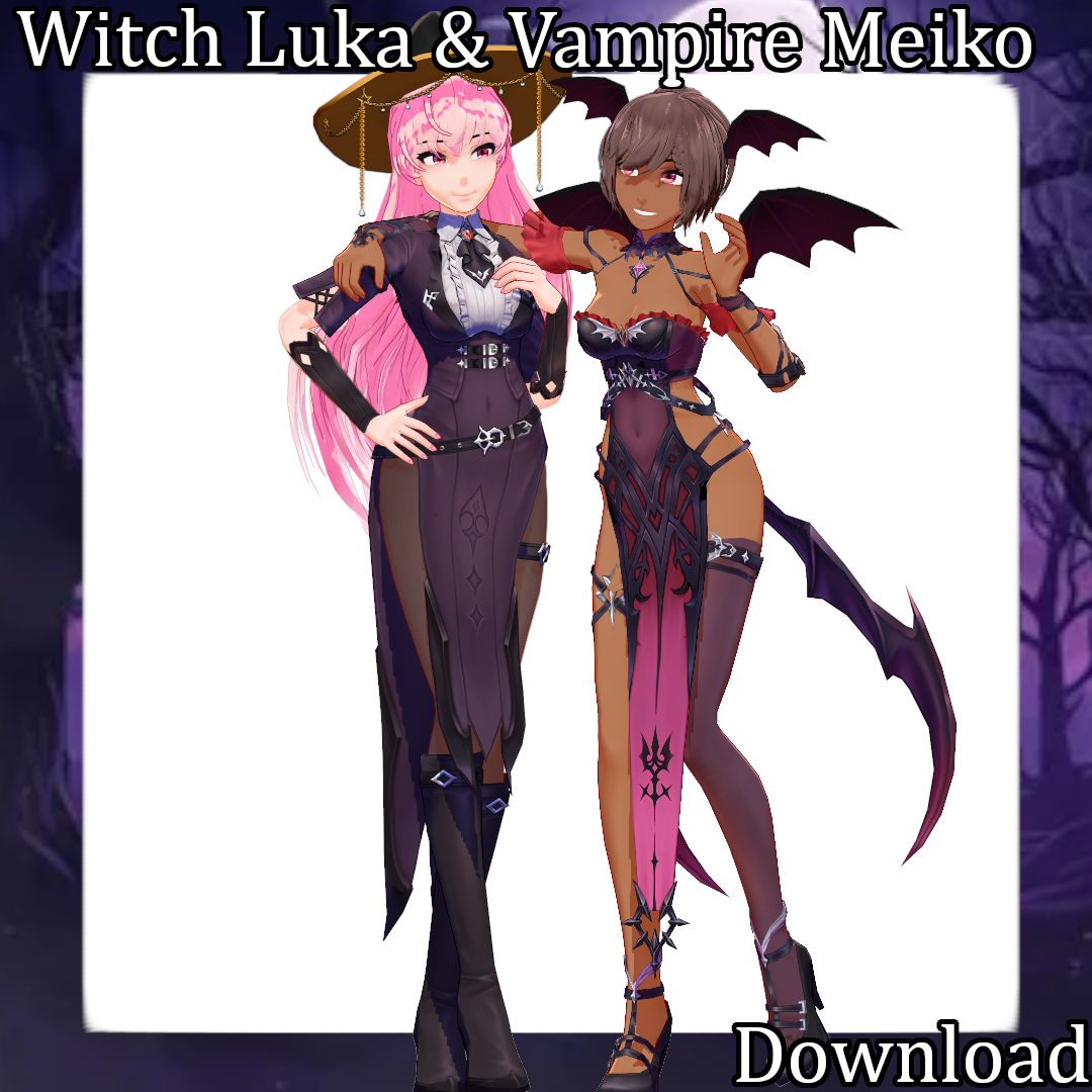 [MMD DL] TDA Witch Luka and Vampire Meiko by GachaGirlinLumiose on DeviantArt