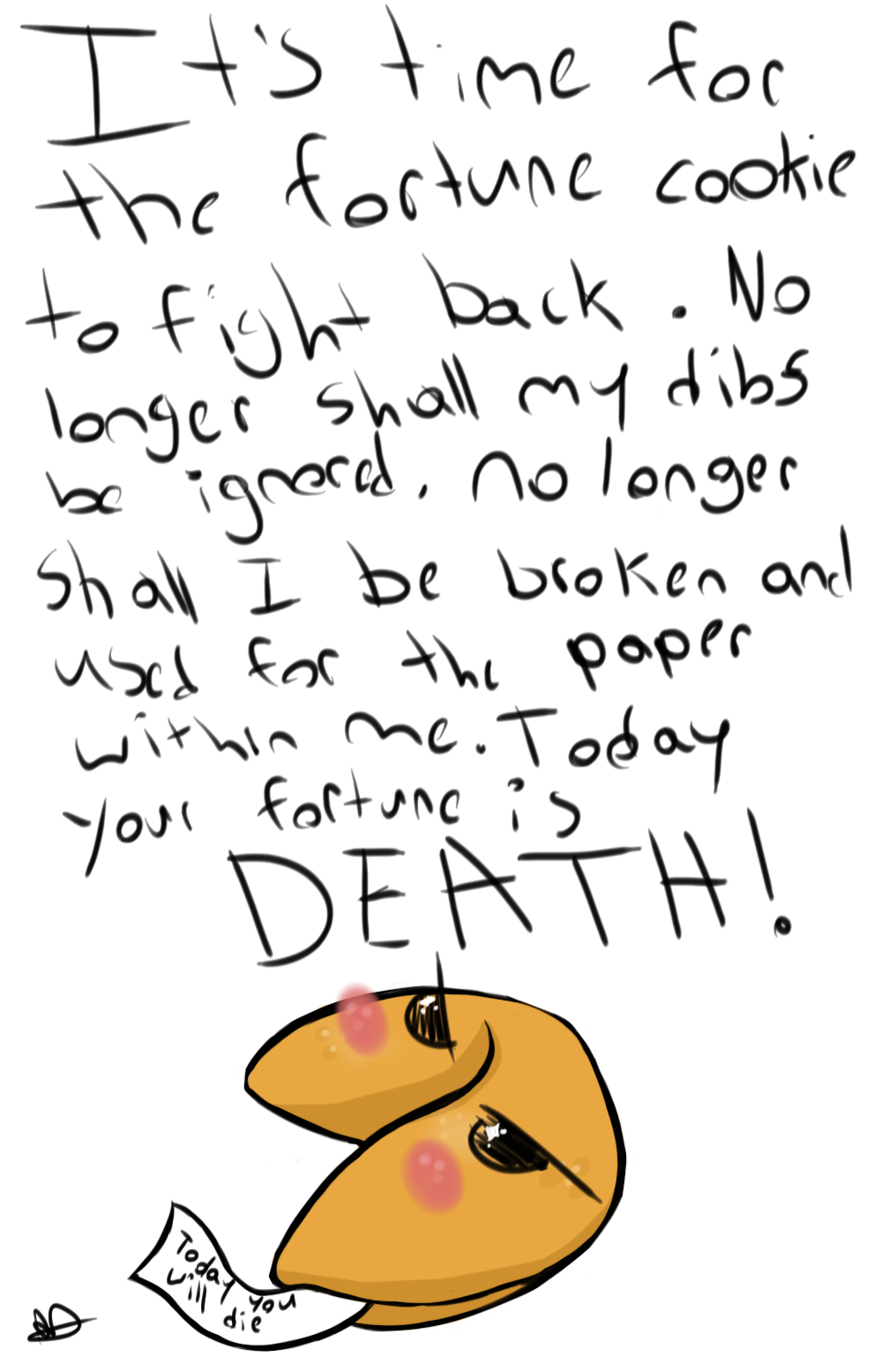 Fortune cookie by AdelayArmstrong on DeviantArt