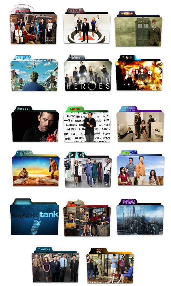 TV Show Folder Icon Pack ICO by kaik541 on DeviantArt