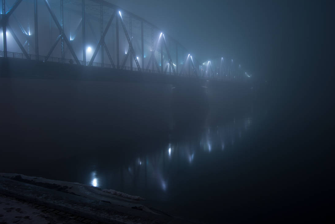 Torun bridge in fog by xVAUSTx on DeviantArt