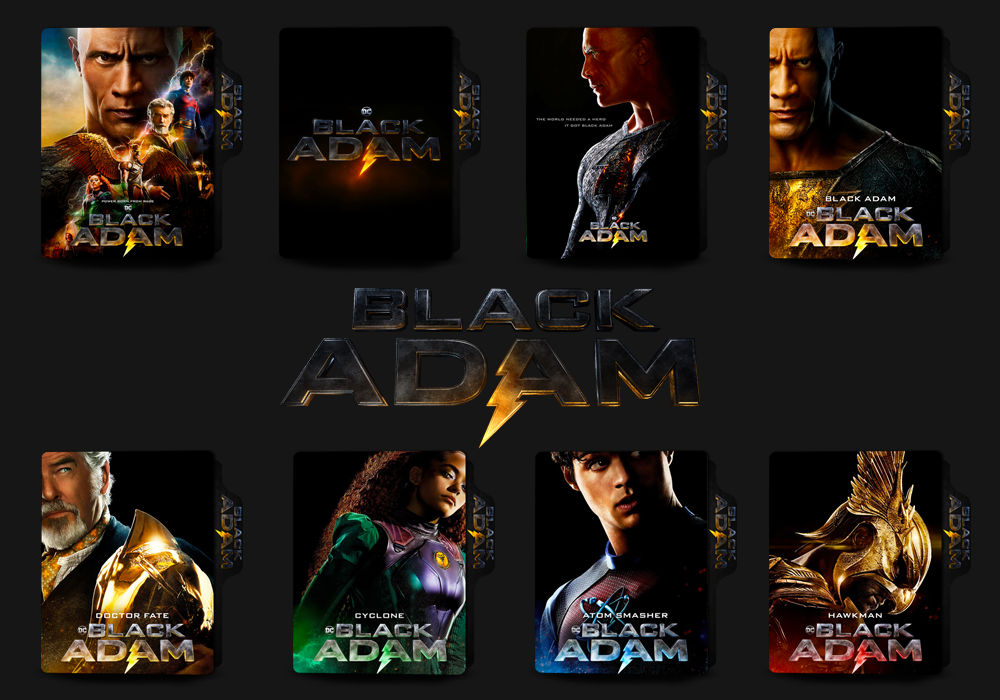 Black Adam Folder Icon by bangkullAK on DeviantArt
