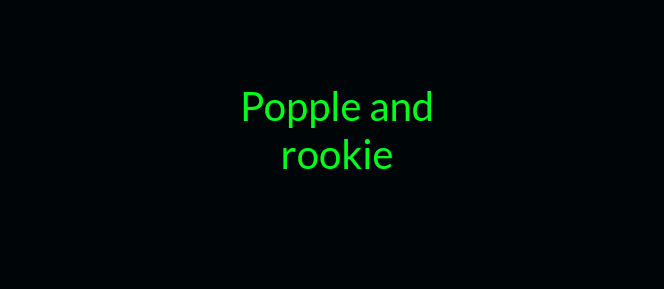 Popple and rookie by bugzzy123 on DeviantArt