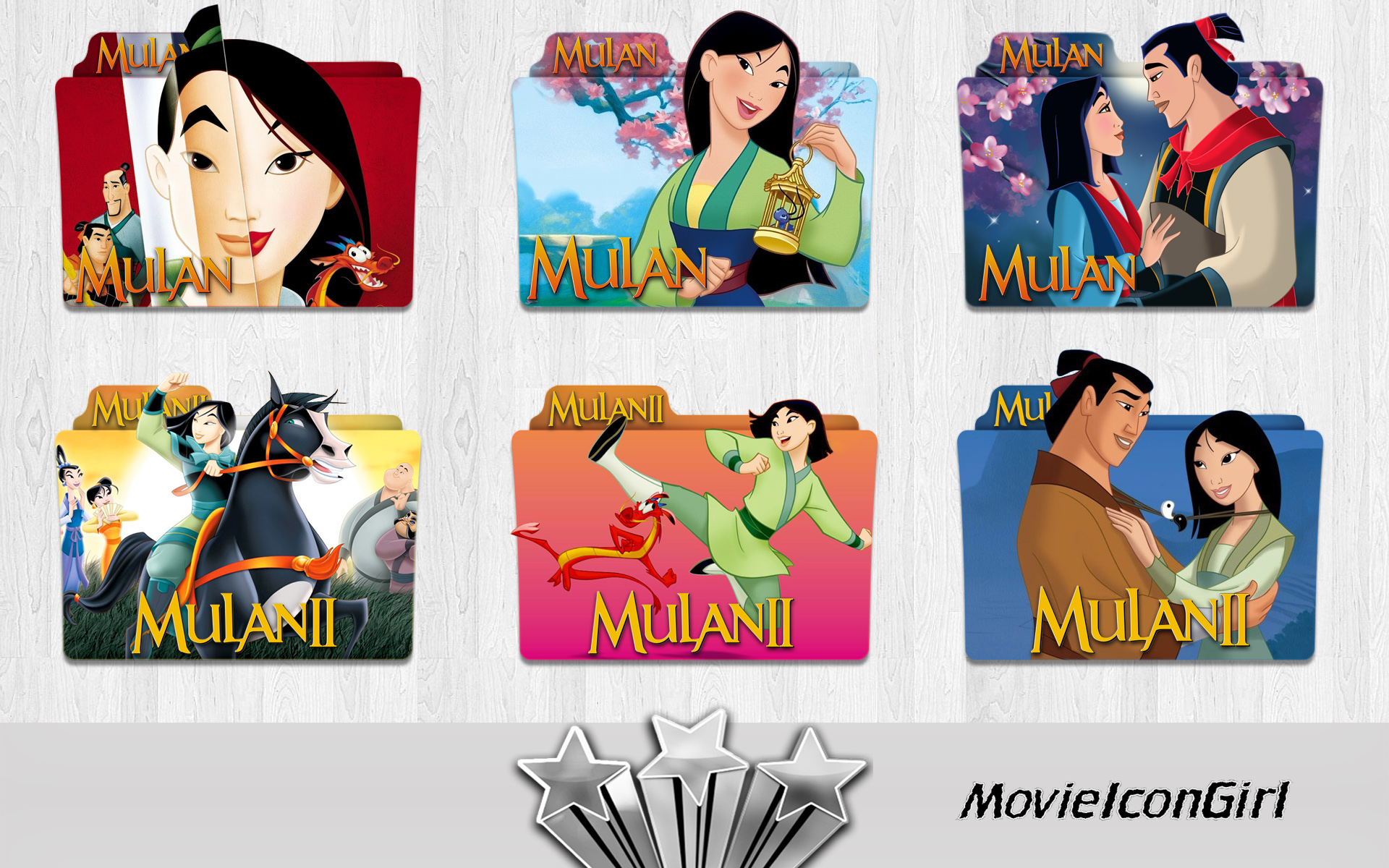 Mulan Collection Folder Icon Pack by MovieIconGirl on DeviantArt