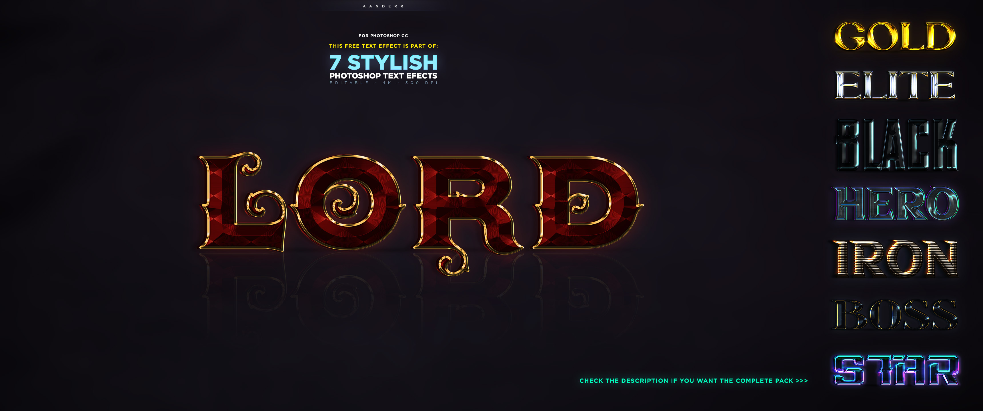 (Free) Stylish Photoshop Text Effect by aanderr on DeviantArt