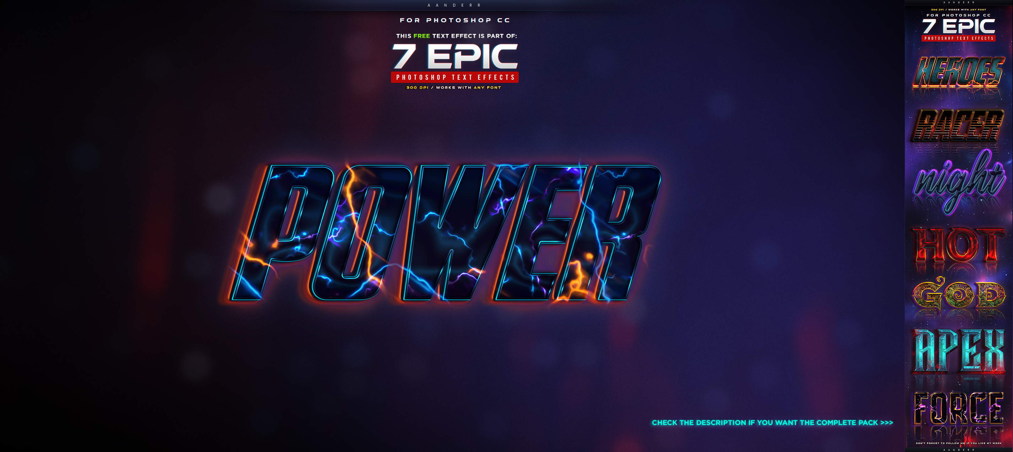 (Free) Power Photoshop Text Effect by aanderr on DeviantArt