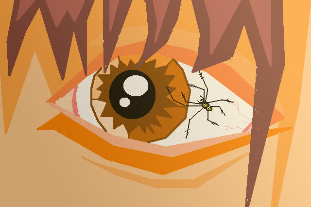 The Spider in Your Eye by Alex-thegreenteafish on DeviantArt