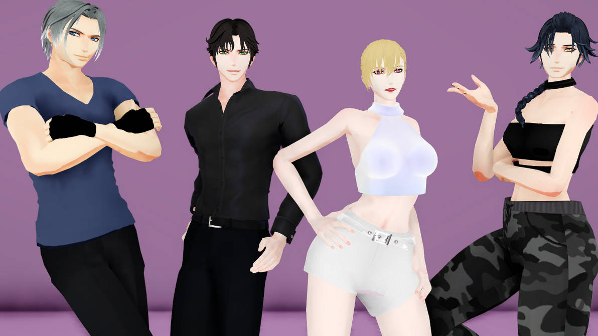 MMD Dancers by CatWoman19 on DeviantArt