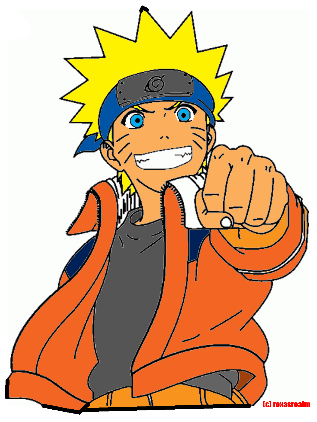 Naruto Line Art {Colored} by roxasrealm on DeviantArt
