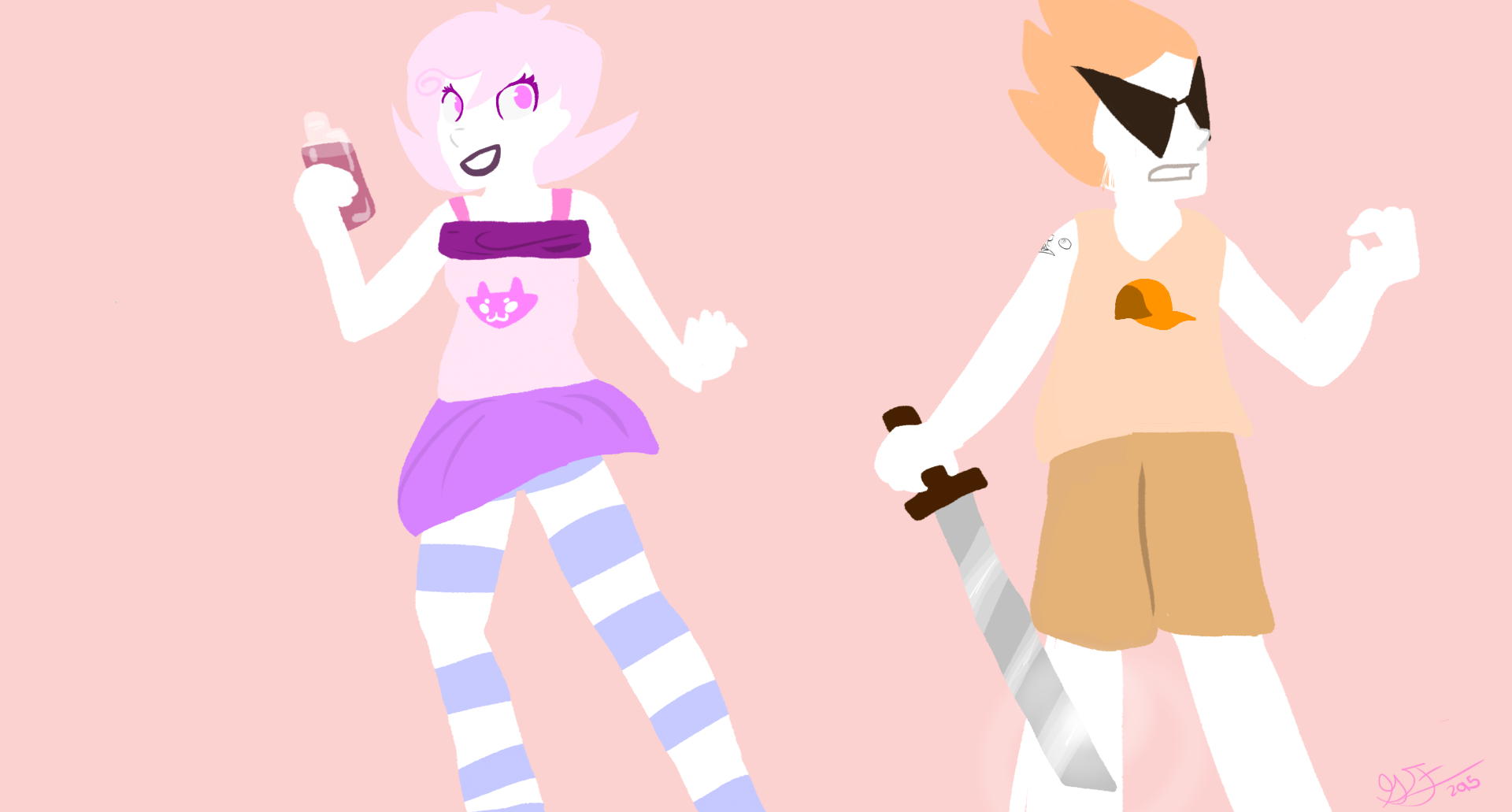 Dirk And Roxy by CosmicCat23 on DeviantArt