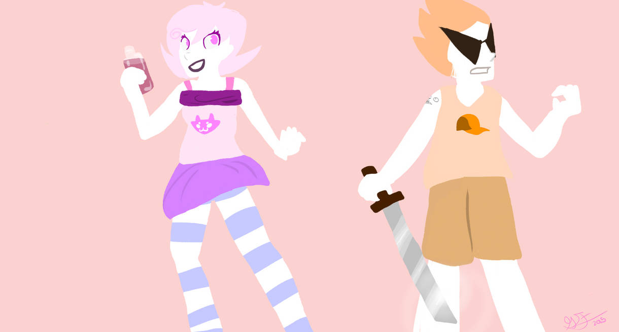 Dirk And Roxy by CosmicCat23 on DeviantArt