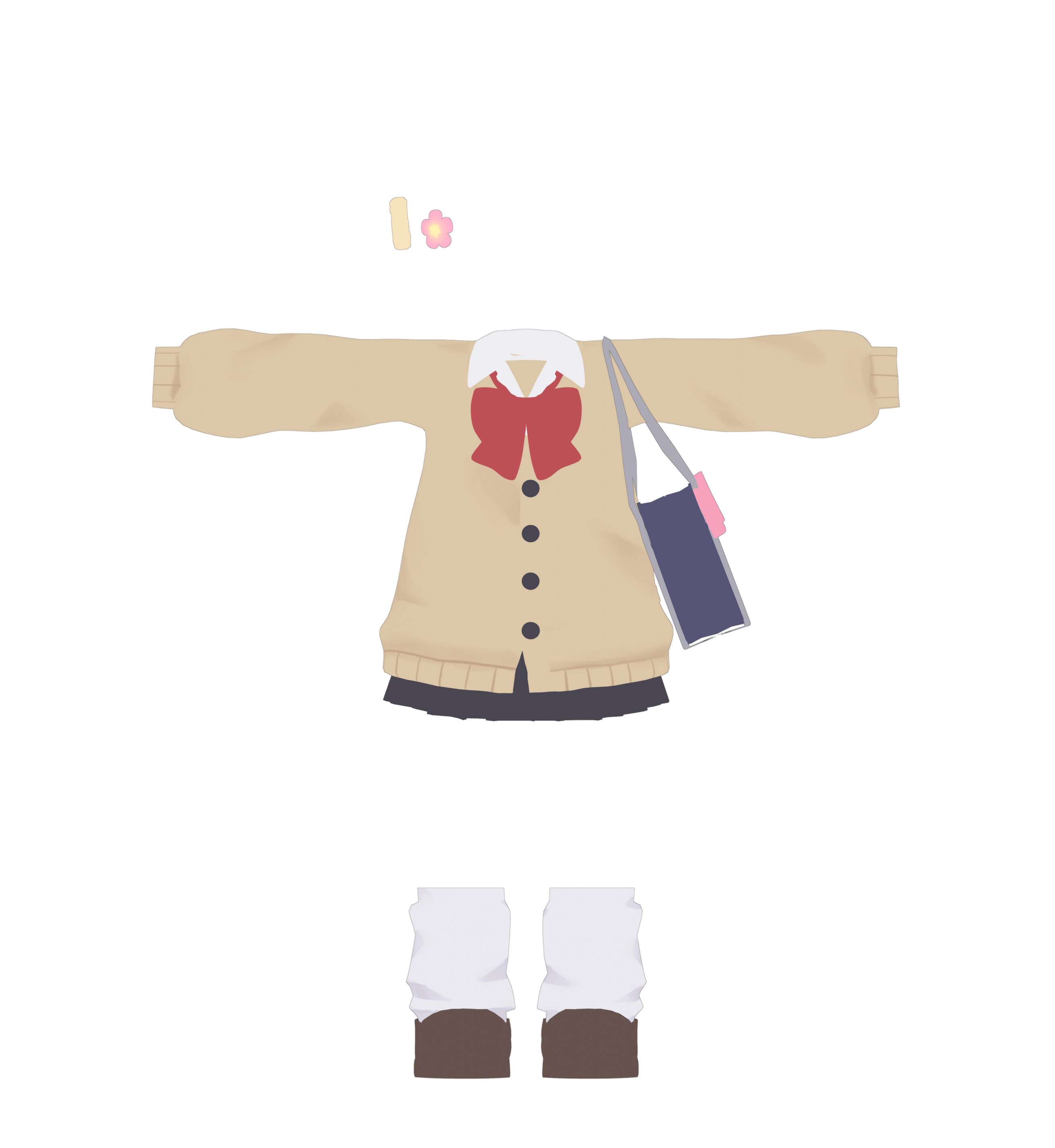 MMD FBX Gyaru School Uniform dl by TheSoftMochi on DeviantArt