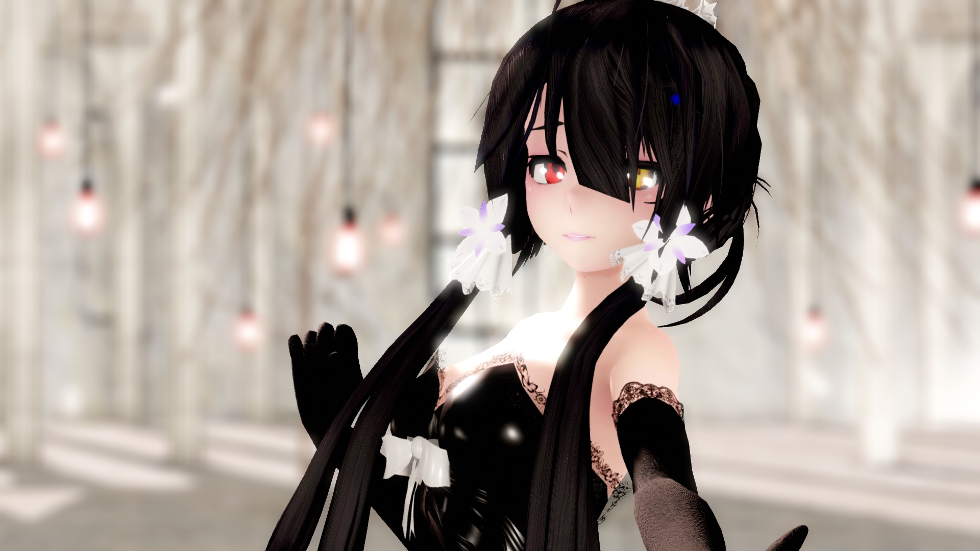 MMD Paranoia Dress Lace Short kurumi by chise306 on DeviantArt