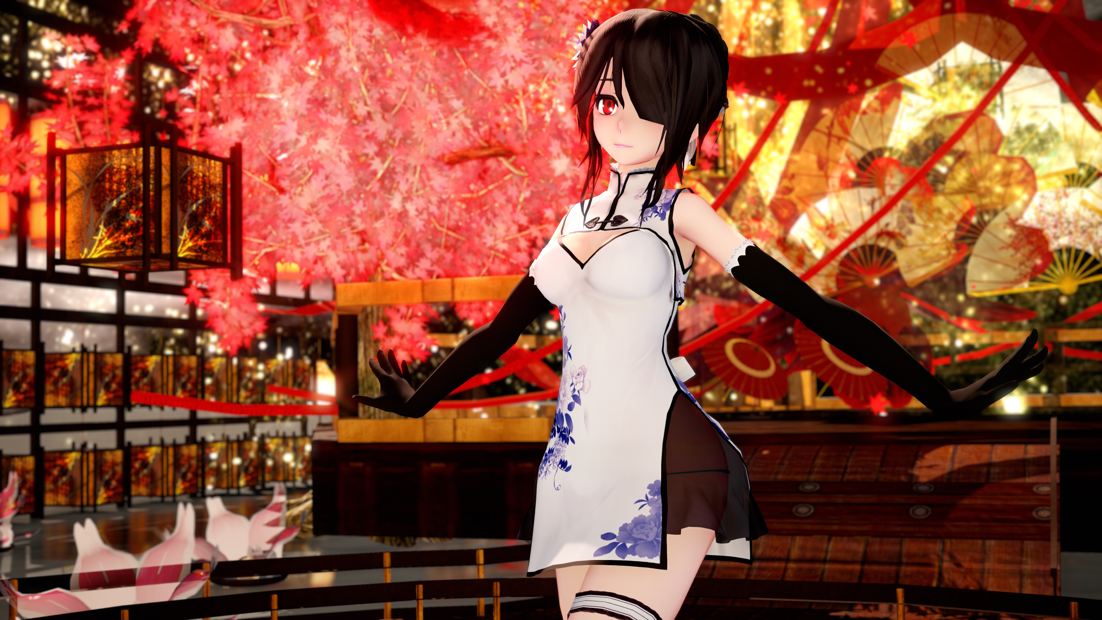 MMD flowers cheongsam kurumi by chise306 on DeviantArt