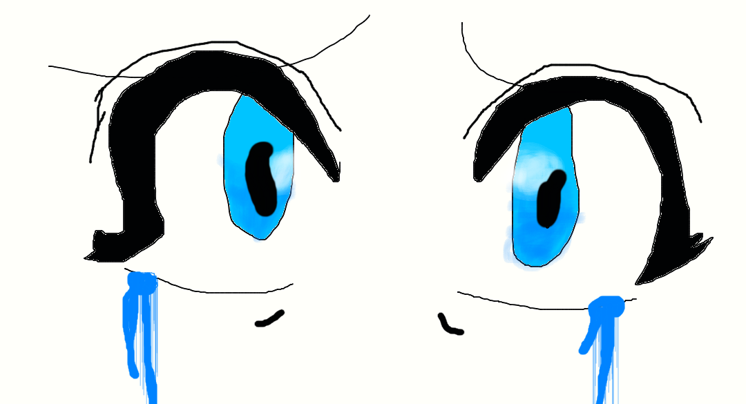 Sad Cartoon Eyes Crying