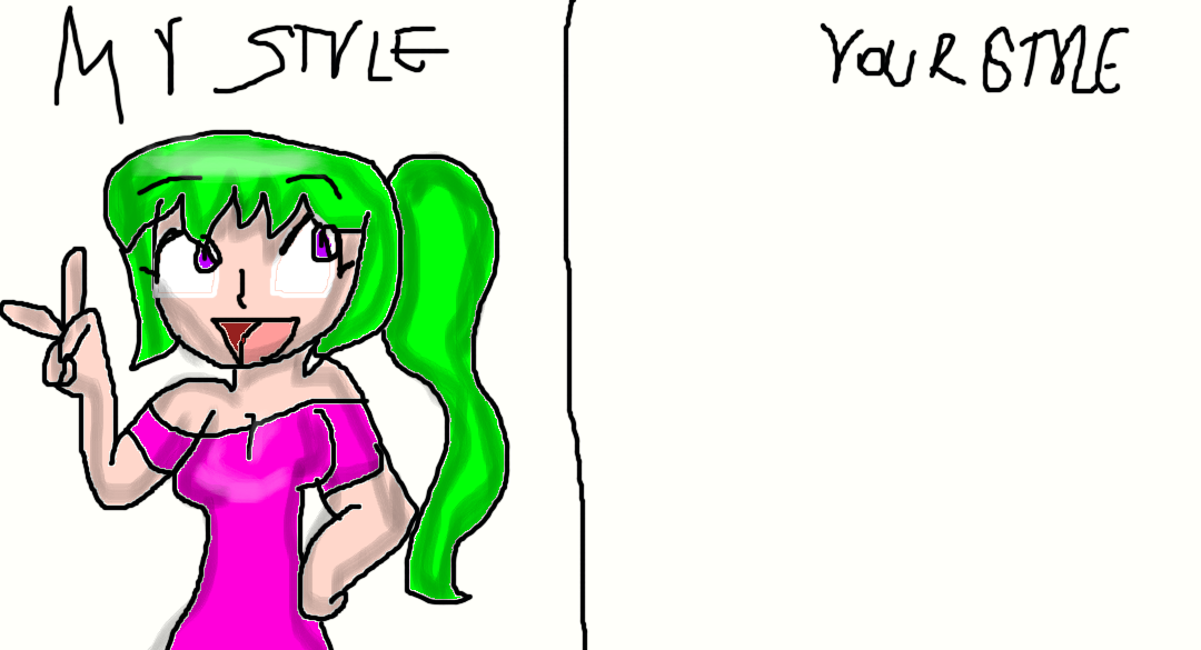 my style vs your style template but's remake by Thenewne on DeviantArt