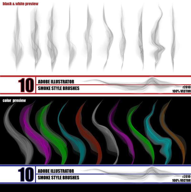 smoke - illustrator brush pack by r2010 on DeviantArt