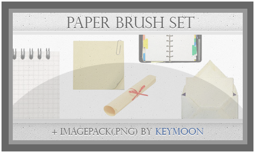 Paper Brushes Set + Imagepack by KeyMoon on DeviantArt