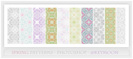 Spring Patterns by KeyMoon on DeviantArt