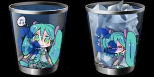 Hatsune Miku Desktop Recycle Bin Pack by DevanTheNoob on DeviantArt