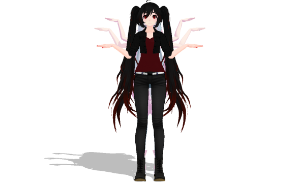 [MMD] Pose for 3 models + DL by mmdandpmx on DeviantArt
