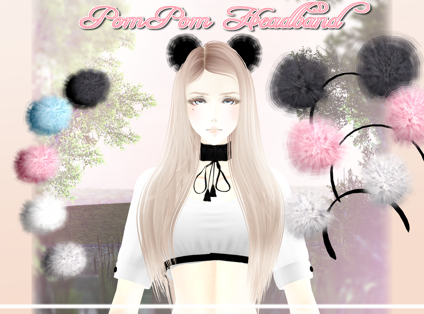 Pom Pom Headband - MMD Download by Shiremide1 on DeviantArt
