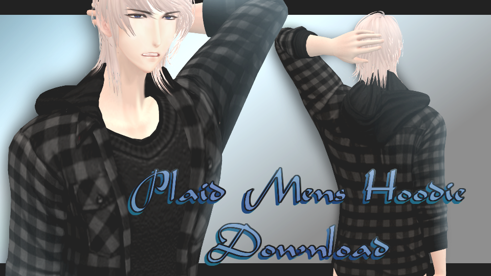 Plaid Mens' Hoodie - MMD Download by Shiremide1 on DeviantArt