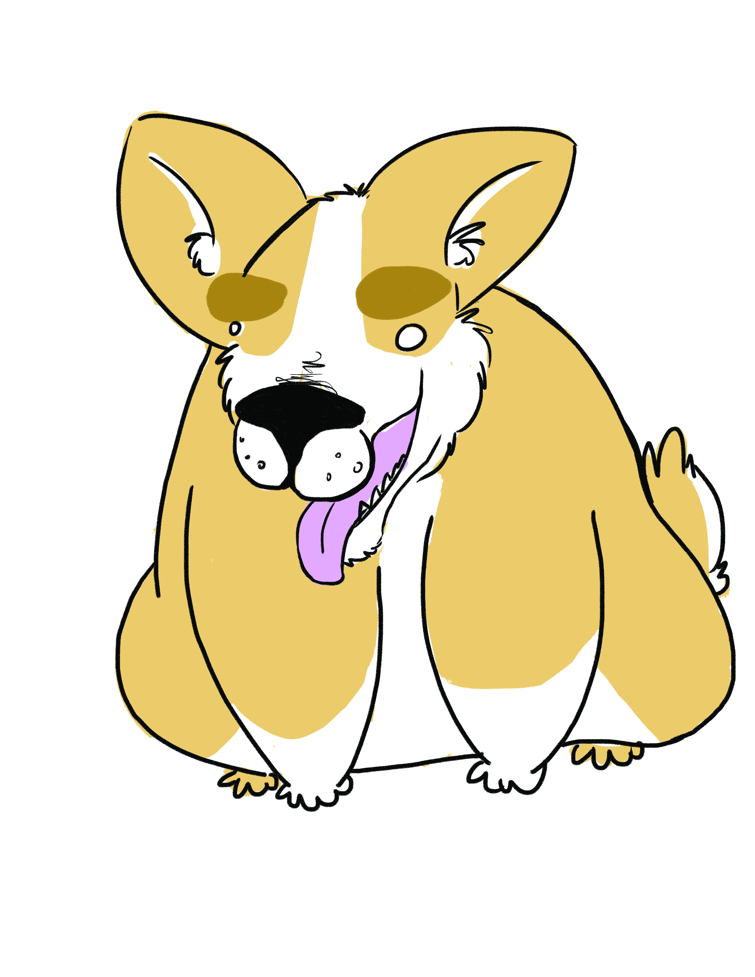 Corgi Doodle by sayaingirl21 on DeviantArt
