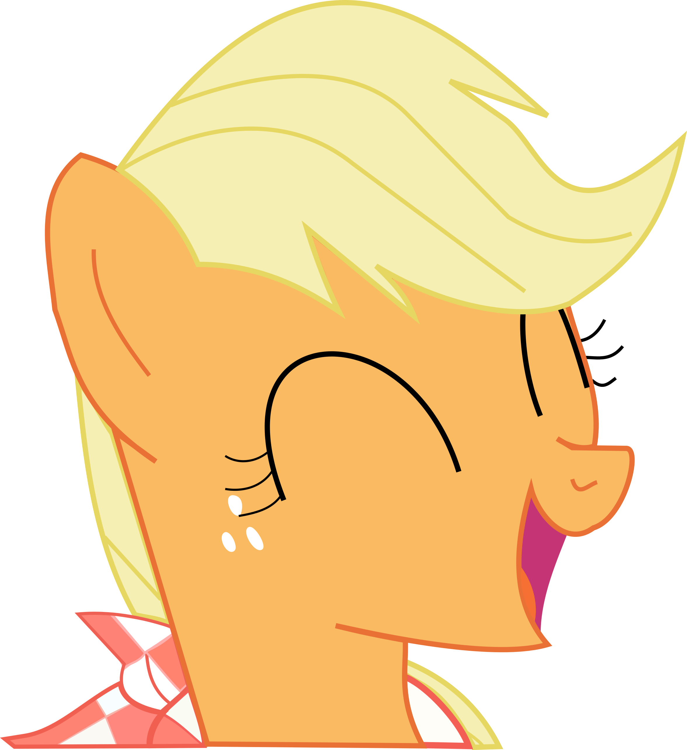 Applejack is Very Happy by Mineturtle137 on DeviantArt