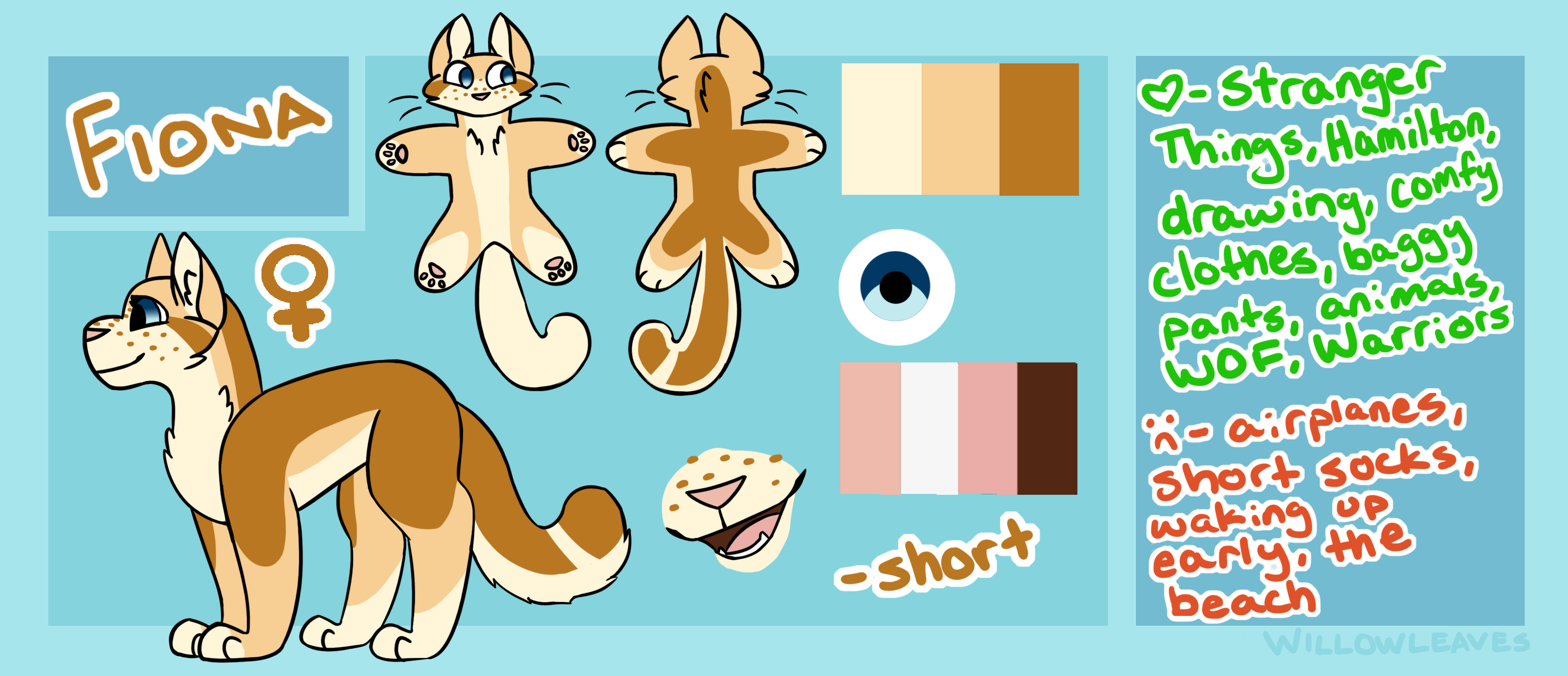 Fiona Reference Sheet by Miss-Mustache85 on DeviantArt