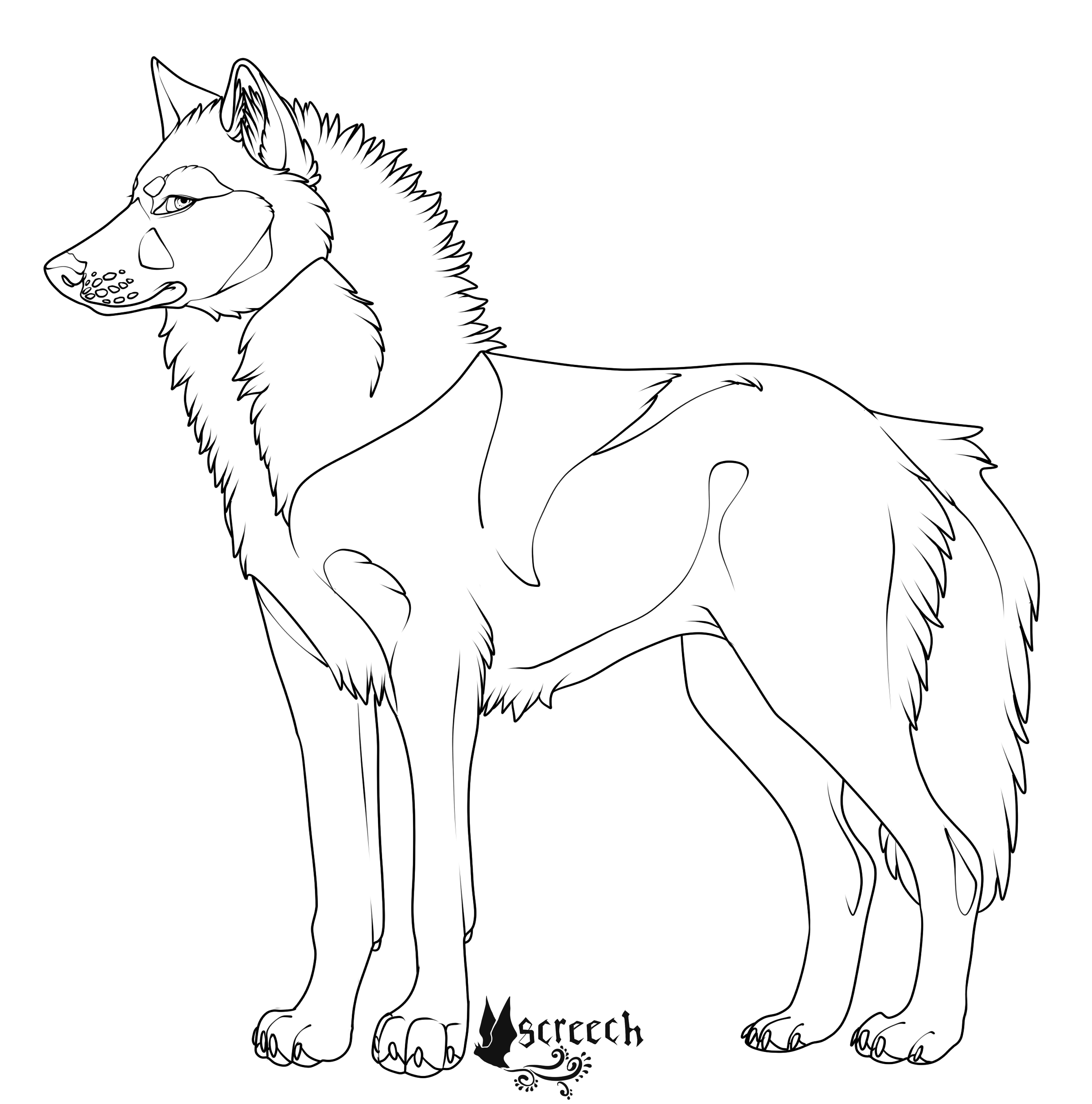 free PSD wolf lines! by NephilimFeathers on DeviantArt