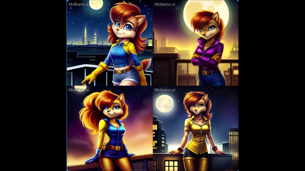 Sally Acorn Cosplaying As Different Characters. by bvw1979 on DeviantArt