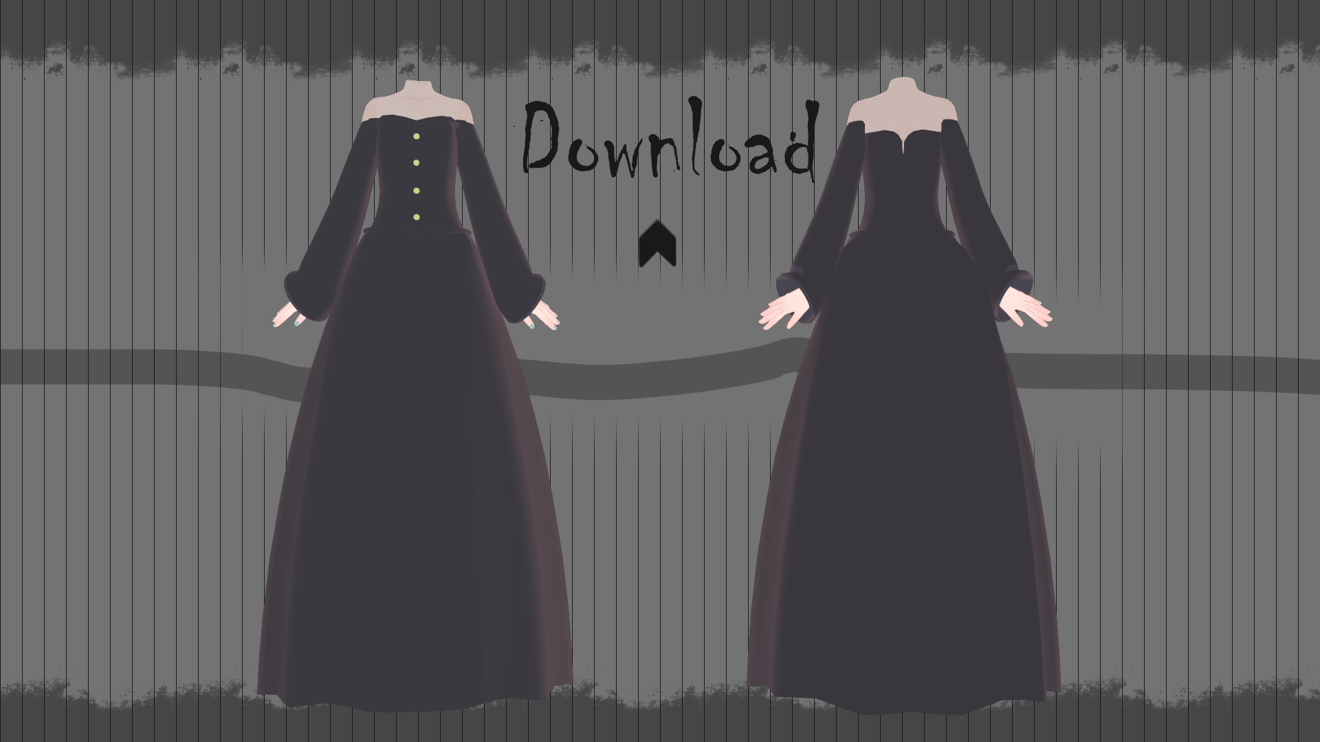 MMD:DL Goth Dress by BadEyepatch on DeviantArt