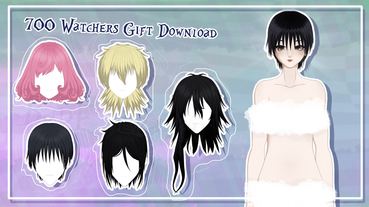 MMD - 700 Watchers Gift Hair Pack Download by RatShakerz on DeviantArt