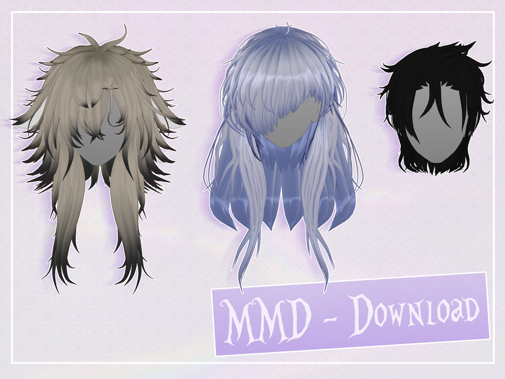 MMD - Mini Hair Pack 2 Download by BadEyepatch on DeviantArt