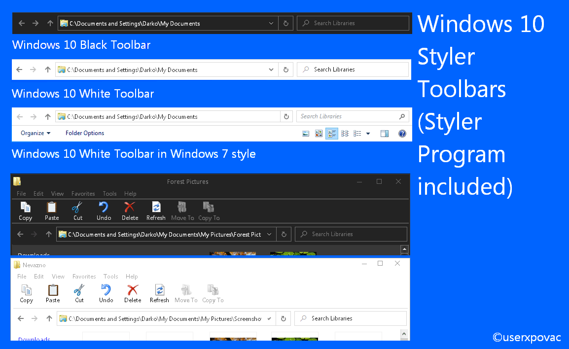 Windows 10 Styler Toolbars (Styler included) by userxpovac on DeviantArt