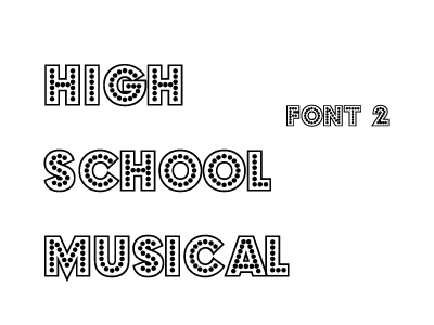 High School Musical Font 2 by O-V-V-O on DeviantArt