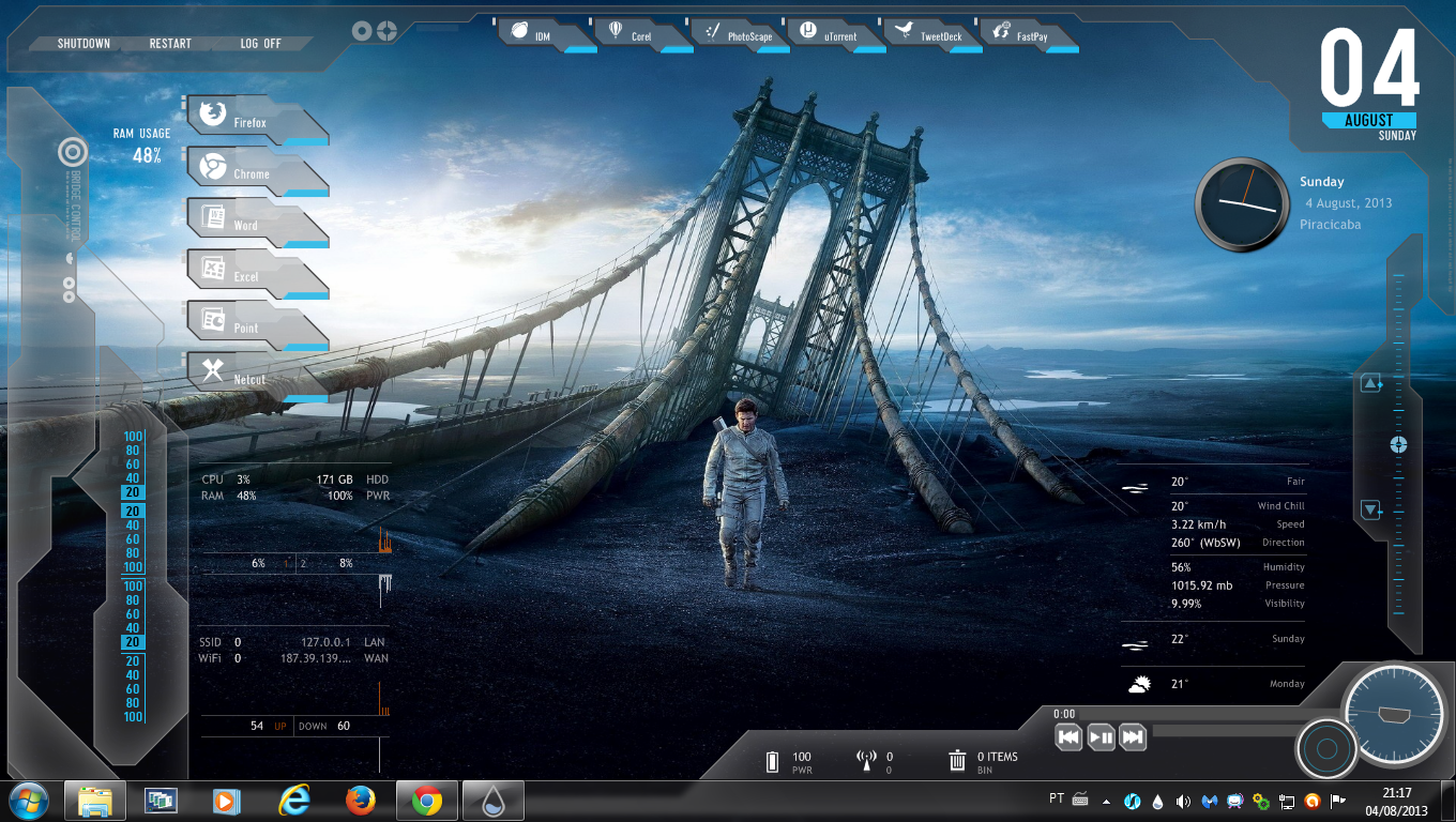 My Rainmeter Theme By Chaseln26 On Deviantart My Rainmeter Desktop