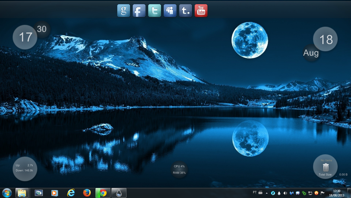 Blue Mountain Rogers1967 Rainmeter by Rogers1967 on DeviantArt