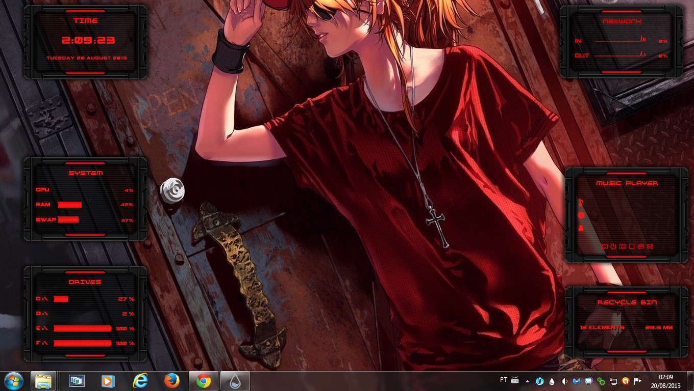 Red Woman Rogers1967 Rainmeter by Rogers1967 on DeviantArt