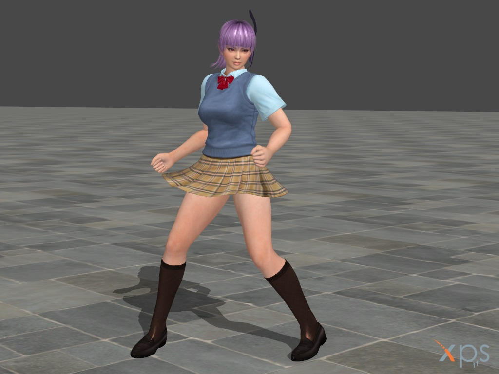 DOA5 Ayane Costume 13 School Uniform 1 by rolance on DeviantArt